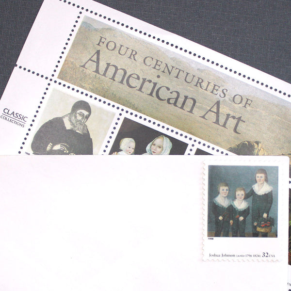 32c Joshua Johnson Stamps .. Vintage Unused US Postage Stamps .. Pack ...