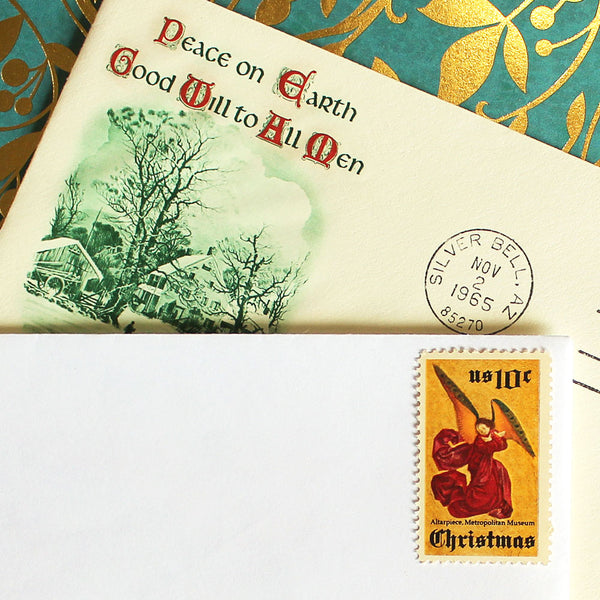 10c Angel Christmas Stamps .. Vintage Unused US Postage Stamps .. Pack ...