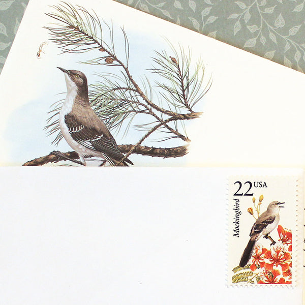 22c Mockingbird Wildlife Stamps .. Vintage Unused US Postage Stamps ...