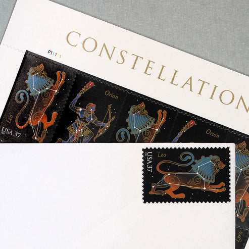 37c Leo Constellation Stamps .. Unused US Postage Stamps .. Pack of 5 ...