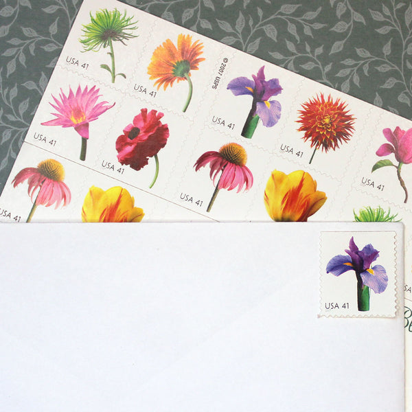 41c Beautiful Blooms Stamps .. Unused US Postage Stamps .. Pack of 20 ...